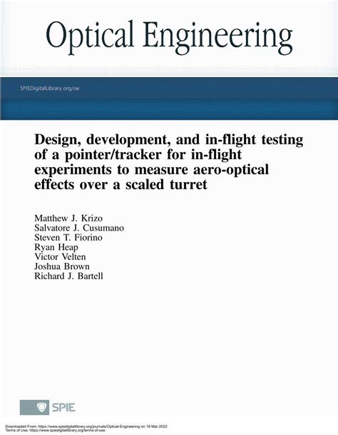 pdf design development and in flight testing of a pointer dokumen