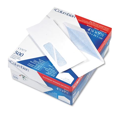 Columbian Poly Klear Insurance Form Envelopes 10 4 18 X 9 12