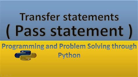 17 Olevel Alevel Pythonprogramming Pass Statement In Hindi
