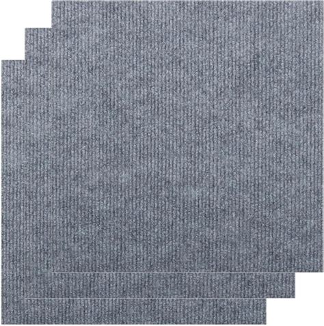 Nisorpa 12 Stück Teppichfliesen 30x30cm Bodenbelag Selbstklebend Gewerbe Teppichboden Mit