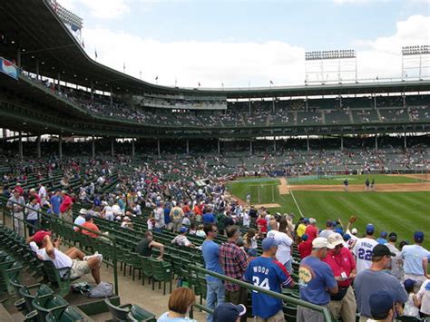 Inside Wrigley Field We Got There Early To Watch The Playe Flickr
