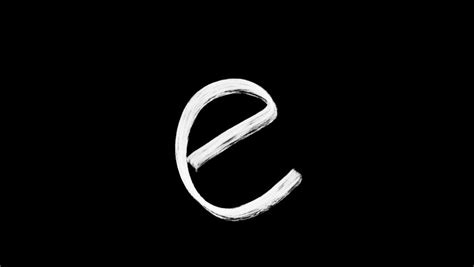 Handmade Sketch Alphabet Letter E Animation With Brush Lettering Alphabet Lettering Sketches