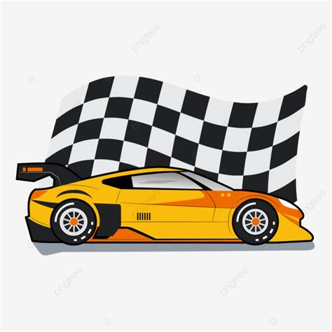 스포츠카 만화 벡터 일러스트 티셔츠 디자인 스포츠카 경주 용 자동차 빠른 차 Png 일러스트 및 벡터 에 대한 무료 다운로드 Pngtree