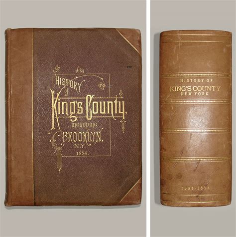 Book History American New York City Brooklyn Antique Book 1884 George Glazer Gallery