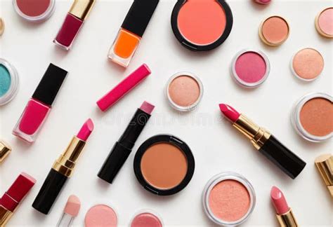 Assorted Cosmetics Collection For Beauty Catalogs And Advertising Stock