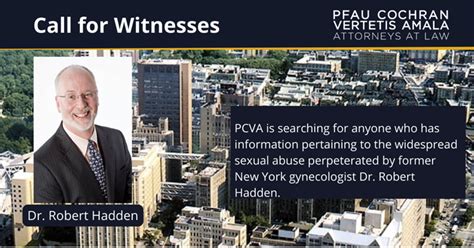 Lawyers Representing Victims Of Dr Robert Hadden