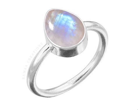 Moon Stone Silver Ring At Rs 1699 Moon Stone Ring In Jaipur Id 2854451045212