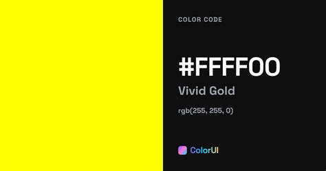Color Ffff00 Vivid Gold Colorui