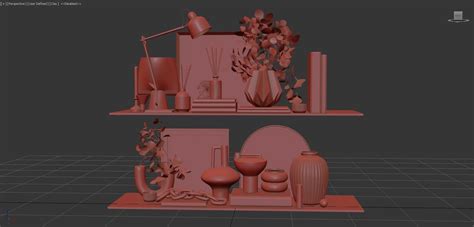 Decor Set 068 3d Model Cgtrader