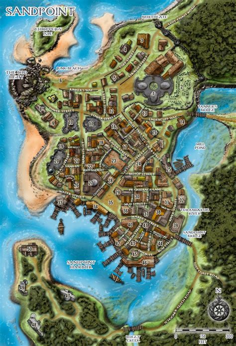 Map Of Fallport Island Pathfinder Maps Imaginary Maps Dnd World Map
