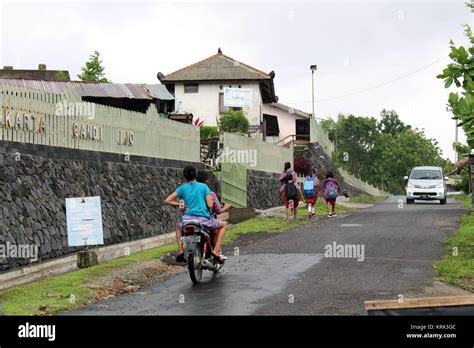 Situation Around The Entrance Of Candi Ijo In Yogyakarta Pic Was Taken In November 2017 Stock