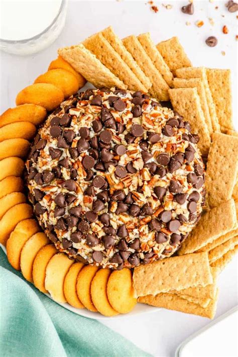 Chocolate Chip Cheese Ball Recipe Little Sunny Kitchen