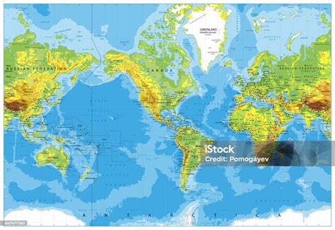 アメリカの中心の物理世界地図 オーストラリアのベクターアート素材や画像を多数ご用意 オーストラリア カナダ 世界地図 Istock