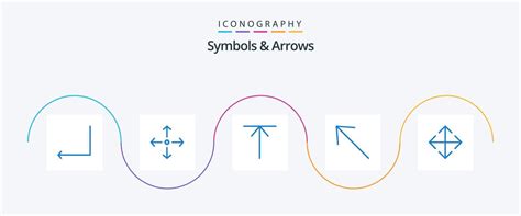Symbols And Arrows Blue 5 Icon Pack Including Up Transform Arrow