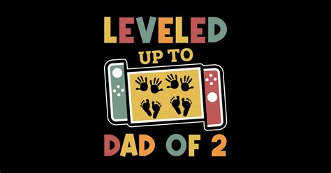 Leveled Up To Dad Of 2 Dad Of Two Pregnancy Announcement T For Men Father Day Dad Of Twins