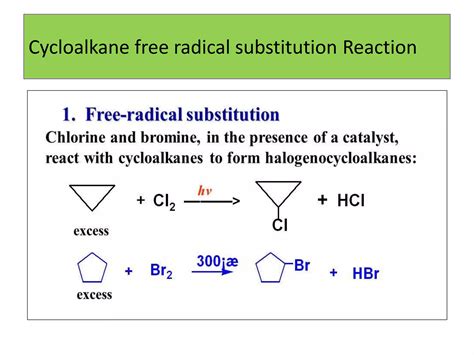 Reaction Of Cycloalkane Pptx