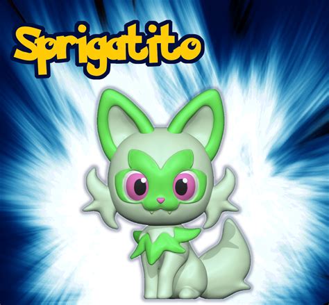 Stl File Pokemon Sprigatito Paldea Starters・model To Download And 3d
