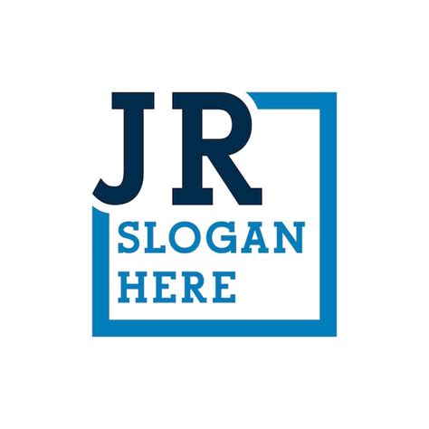 Premium Vector Minimal Initials Logo Letters J And R Jr Initial Jr
