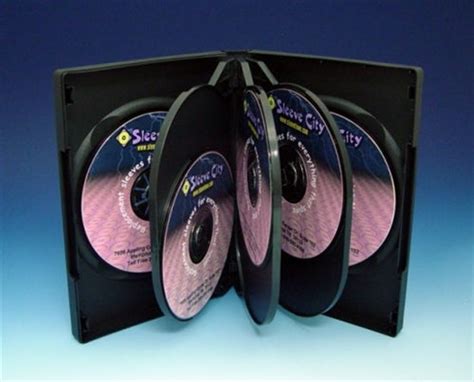 Budget 8 Disc Dvd Case With Full Sleeve Sleeve City