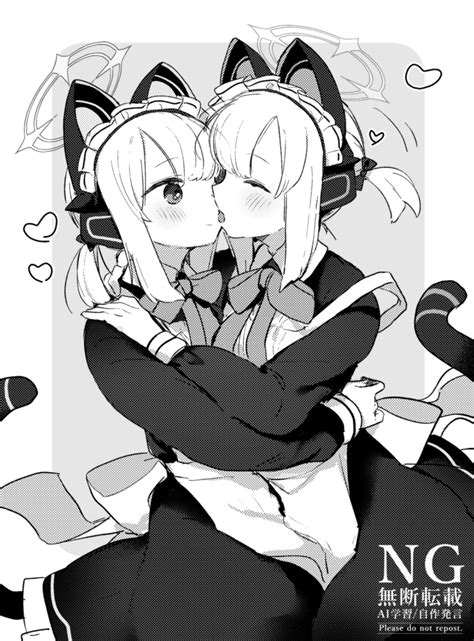 Momoi And Midori Blue Archive Drawn By Yundust I1 Danbooru