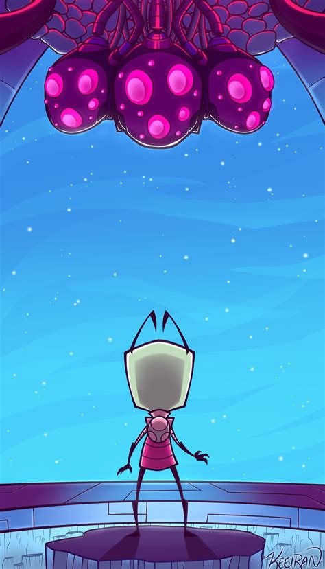 Invader Zim Iphone Achtergrond Gir Invader Zim Wallpaper By