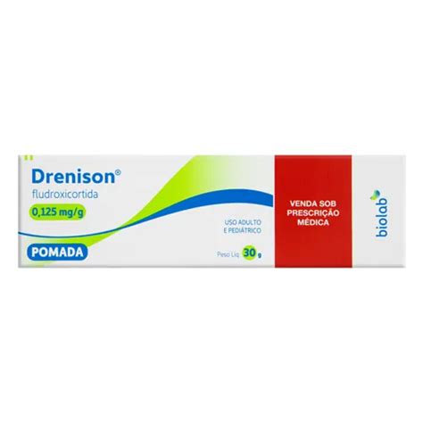 Drenison Fludroxicortida 0125mgg Pomada DermatolÓgica 30g Biolab