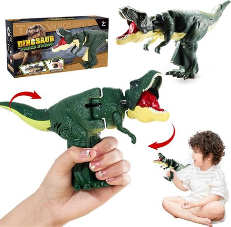 Bomtty New Fun Tyrannosaurus Rex Model With Hand Pinch