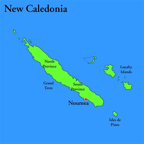 New Caledonia Map New Caledonia
