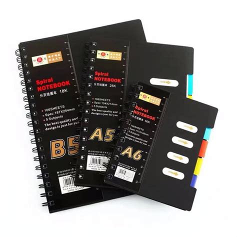 B5 Binder Notebook With Color Card Classification Divider B5 Notebook Shopee Philippines