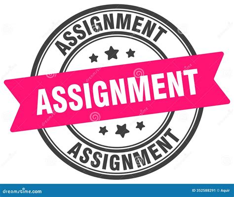 Assignment Stamp Vector Illustration 347742022 Assignment Stamp Vector Illustration 347742022