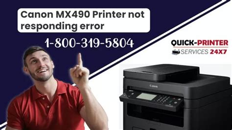 Ppt Canon Printer Troubleshooting 1 800 319 5804 Canon Mx490 Printer Not Responding