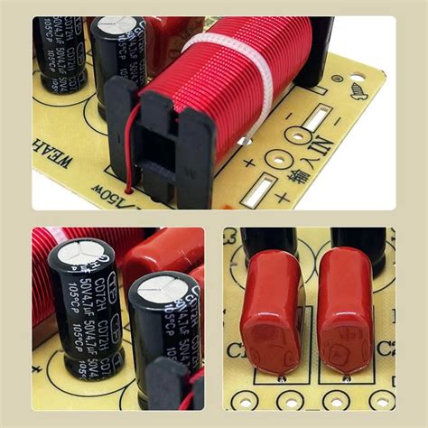 2024 4pcs 3 Way Speaker Crossover Circuit Audio Frequency