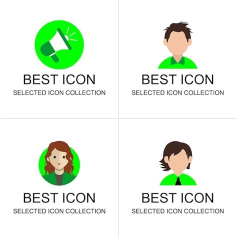 Versatile Icon Collection Featuring Diverse Symbols And Avatars Jiffy