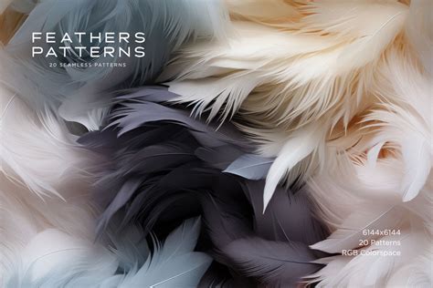 Feather Patterns Seamless Patterns Rulebyart