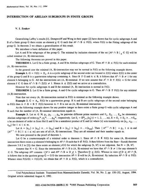 intersection of abelian subgroups in finite groups generalizing results on the normality of