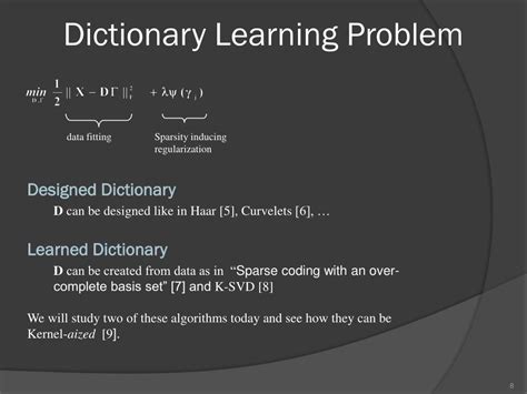 ppt design of non linear kernel dictionaries for object recognition