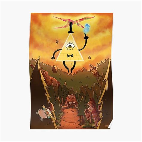 Bill Cipher And Weirdmageddon Par Zack Hitori Premium Matte Vertical