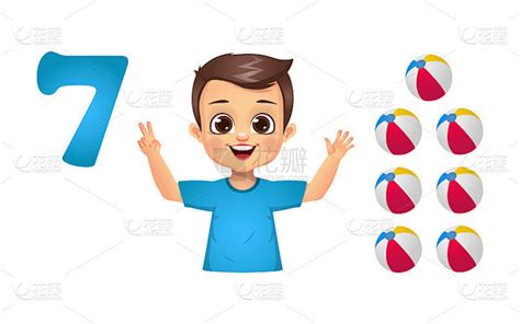 孩子们用手指学习数数