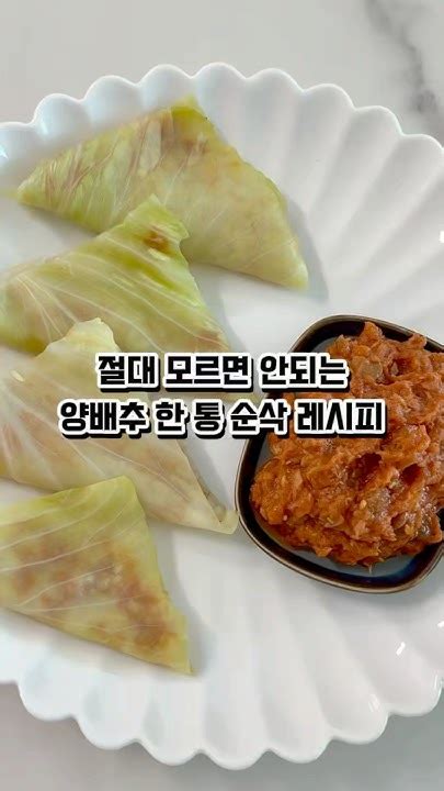 앞으로 양배추는 이렇게 드세요‼️ 양배추 한 통 순삭되는 레시피 양배추요리 양배추다이어트 다이어트식단 다이어트레시피
