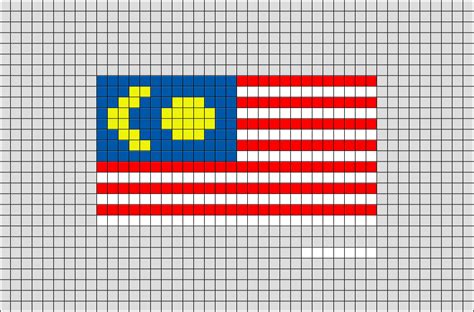 Minecraft Pixel Art American Flag