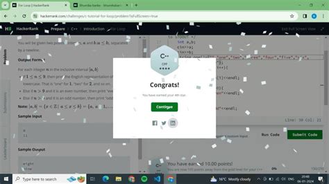 Bhumika Banke On Linkedin Hackerrank Cppprogramming Learningandgrowing