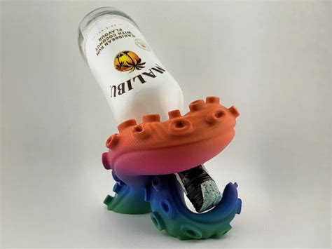 Tentacle Wine Bottle Holder V2 Free 3d Print Model Makerworld
