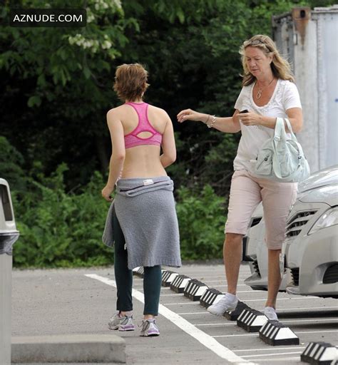 Emma Watson In Her Pink Sports Bra Aznude