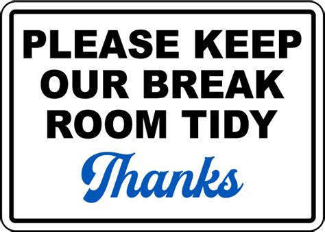 Break Room Signs Braille Employee Break Room Sign Sku Sb 0443
