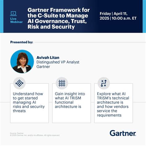 Gartner Framework For The C Suite To Manage Ai Governance Trust Risk