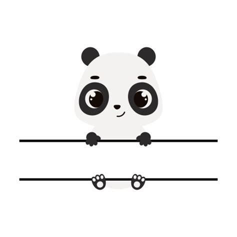 Cute Mouse Split Monogram Funny Cartoon Character Vector Image