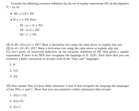 Consider The Following Recursive Definition For The Chegg
