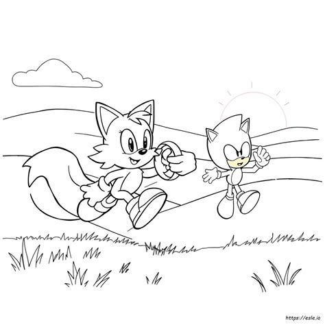Tails Sonic 2 Coloring Pages