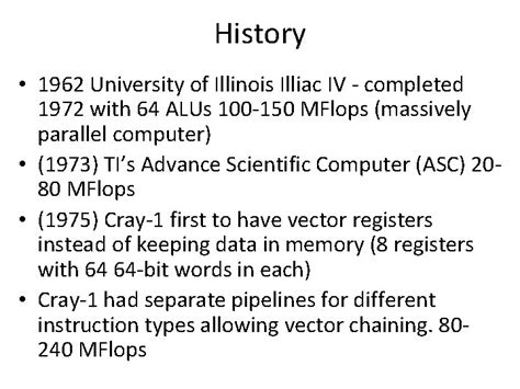 Vector Processing What Is A Vector Processor History