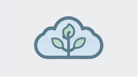 Cloud Computing Growth Concept Plant Growing Inside Cloud Data